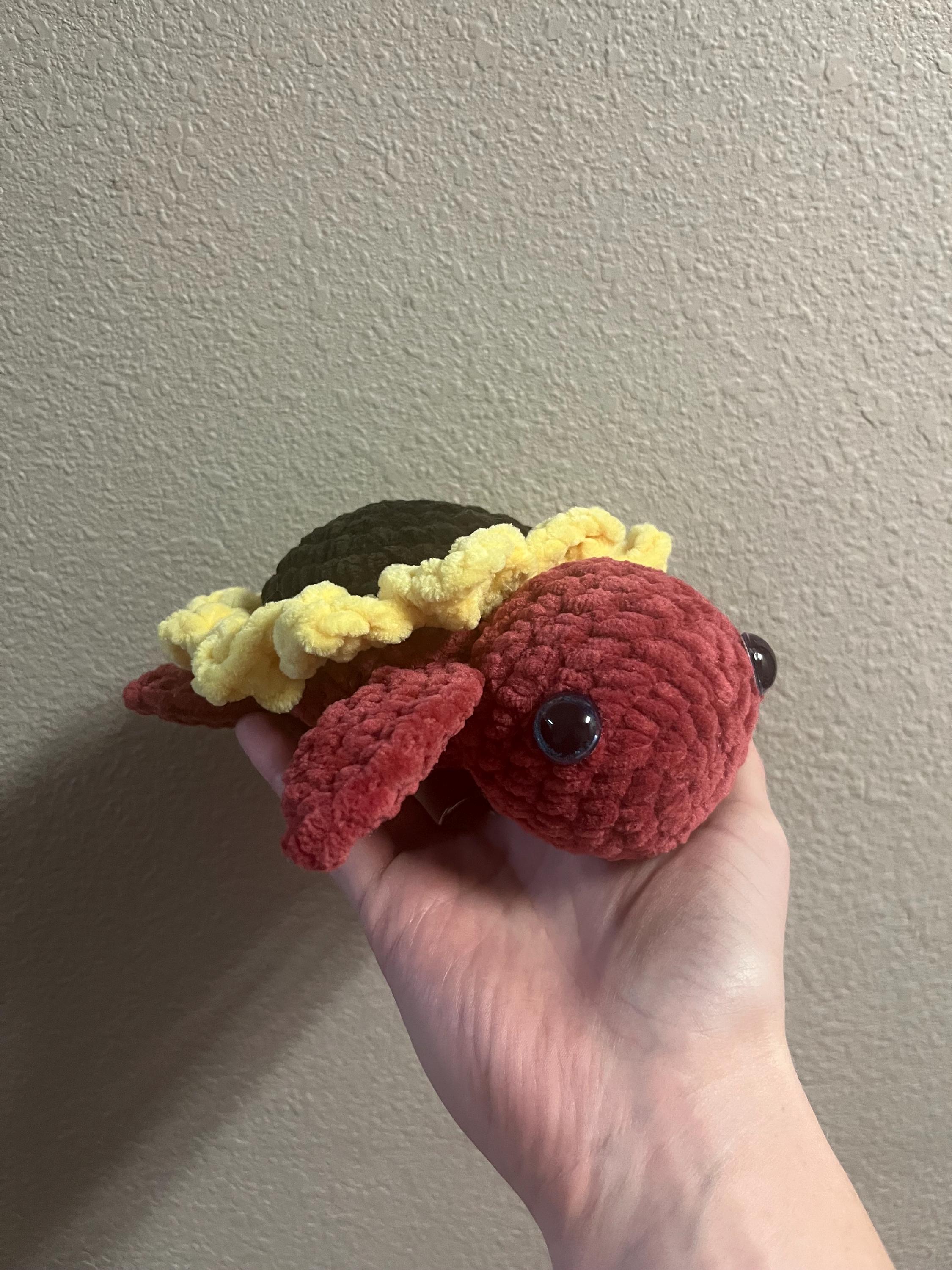 Sunflower Turtle Plush - Etsy