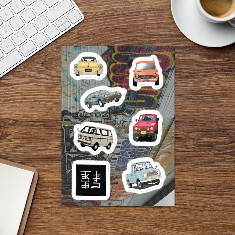 Retro JDM Sticker Sheet - Classic Japanese Cars Collection - Etsy