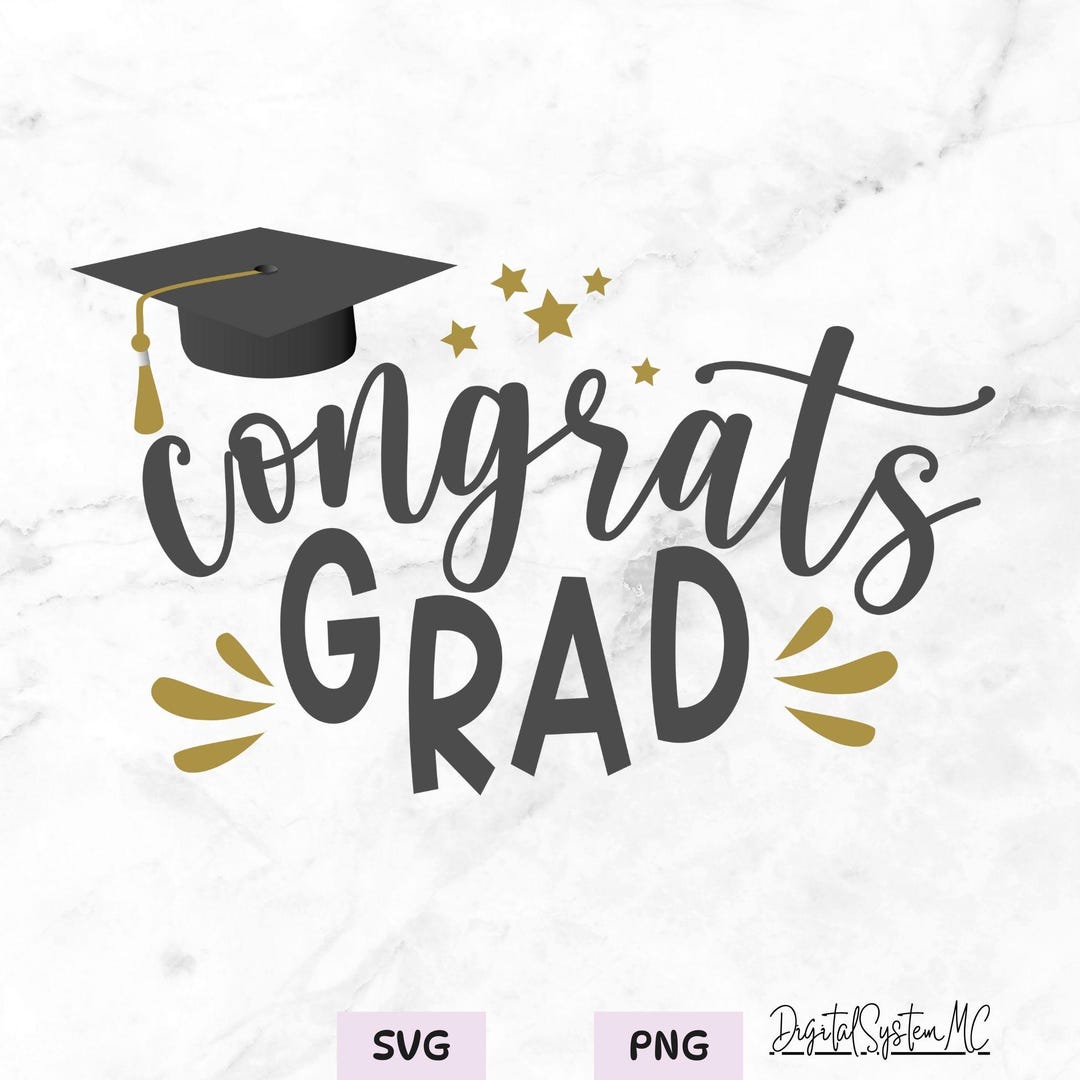 Congrats Grad SVG, Graduation SVG, Graduation Svg, High School Grad Svg ...