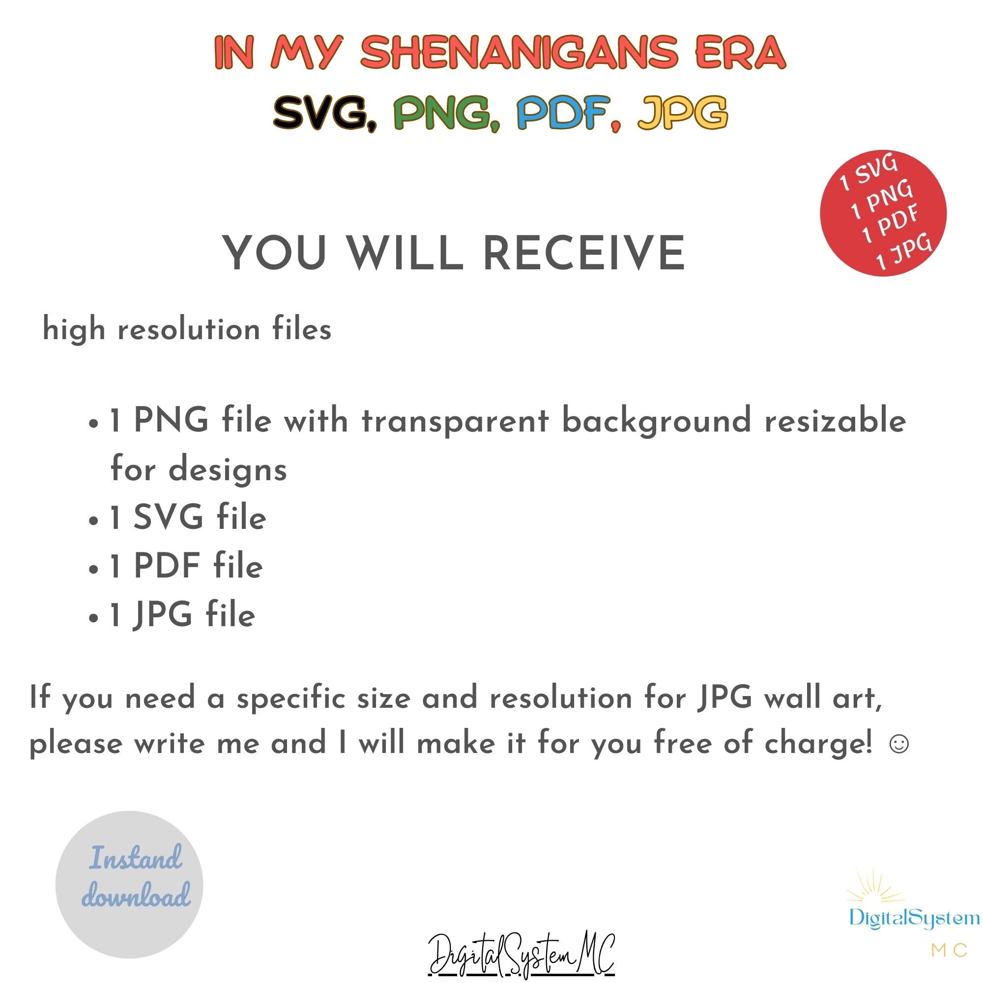 Shenanigans Svg, Shenanigans Era SVG PNG PDF, in My Shenanigans Era Svg ...