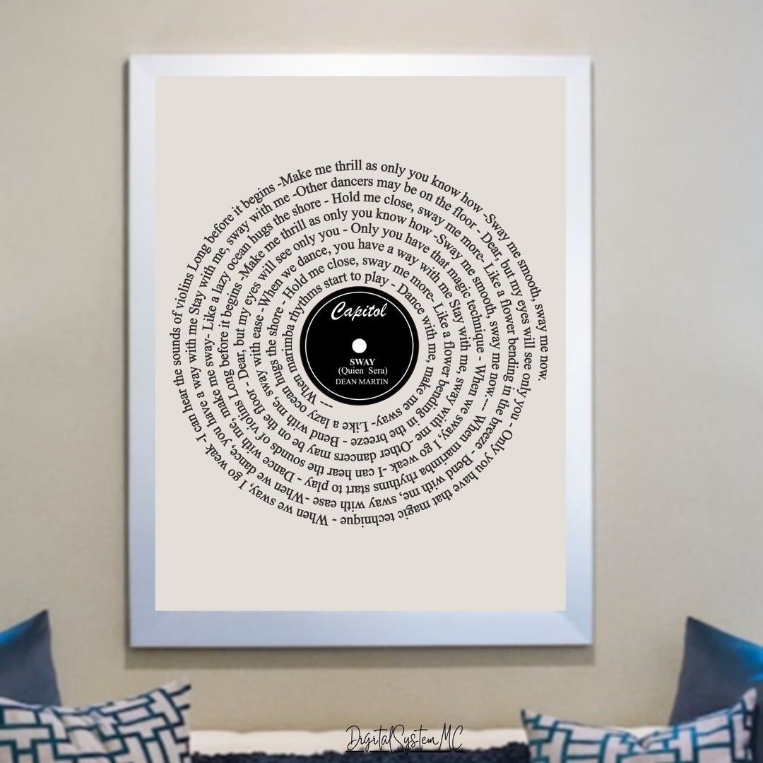 Personalized Vinyl Record With Custom Song Lyrics Unique Wedding ...