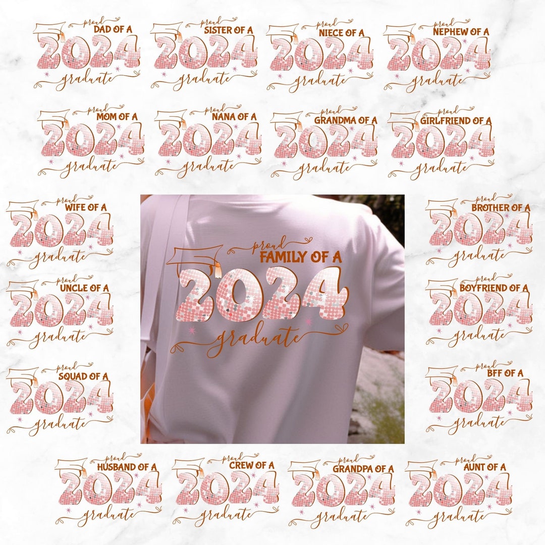 Proud Family of 2024 Graduate SVG, Graduation Cap, 2024 Graduation Svg ...