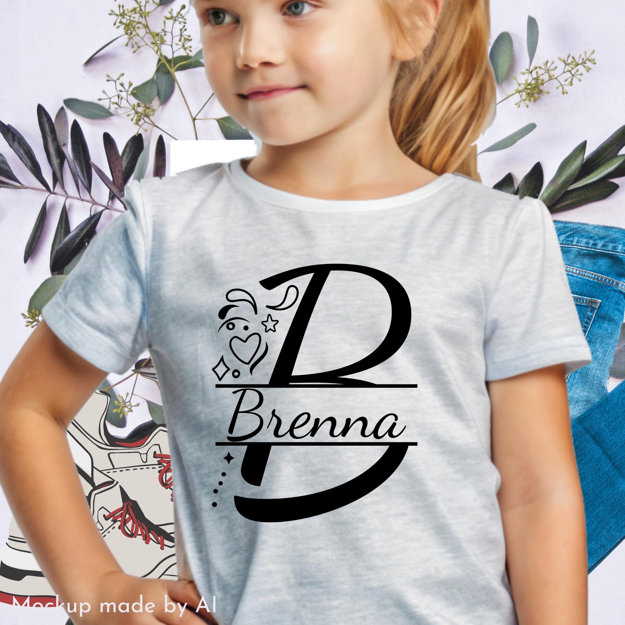 Split Monogram Png, Alphabet Monogram Files, Custom initial Name PNG ...