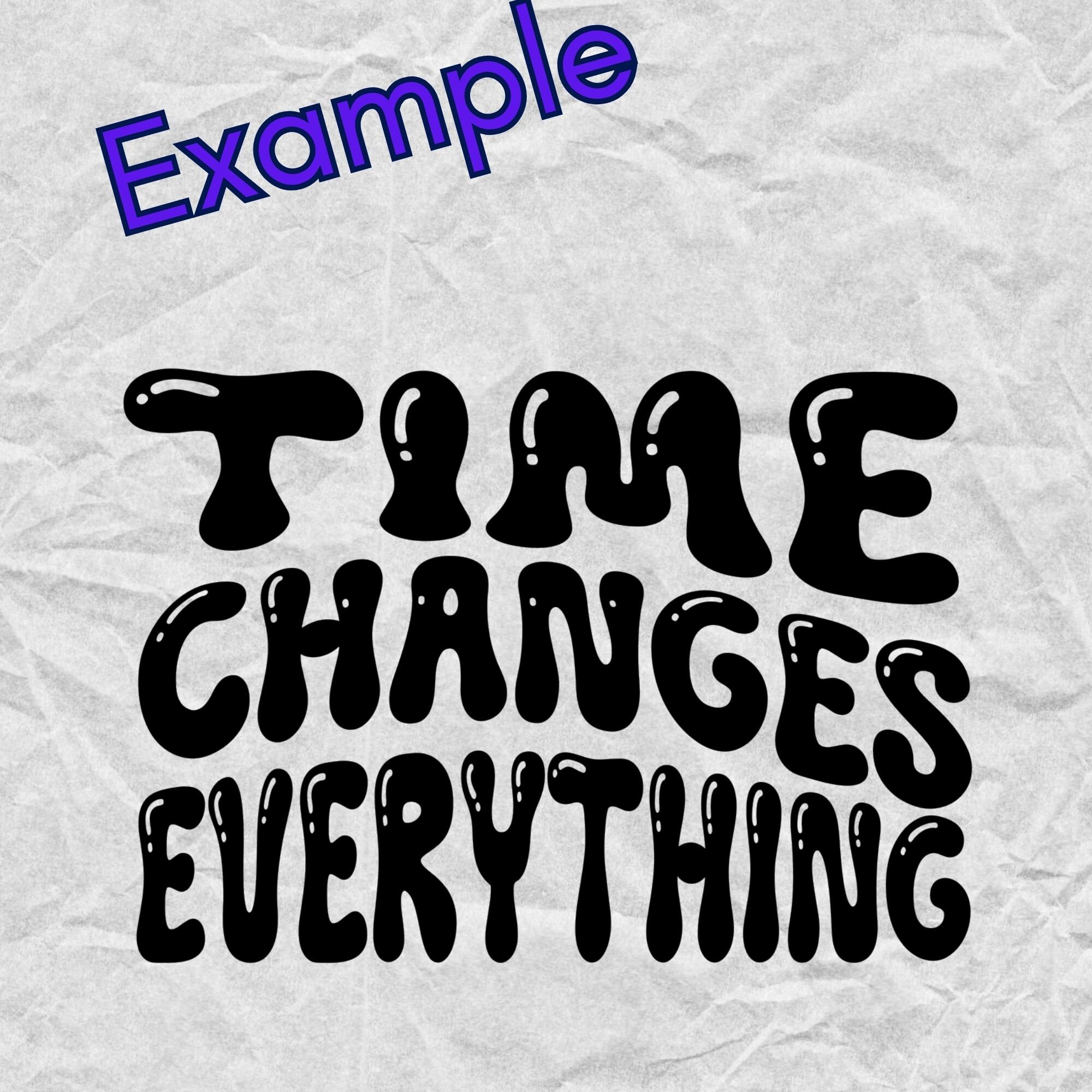 Custom Wavy Text SVG PNG Custom Wavy Letters Svg - Etsy