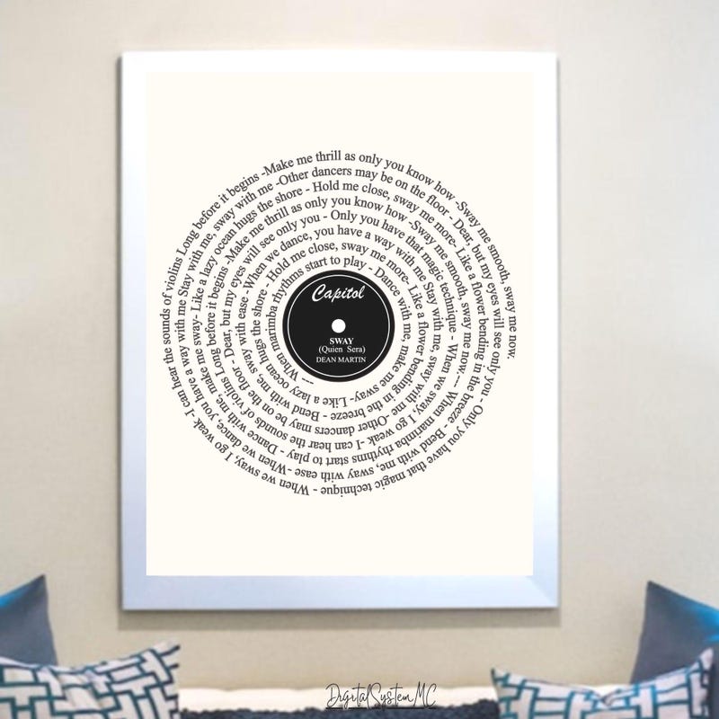 Song Lyrics Wall Art - Etsy