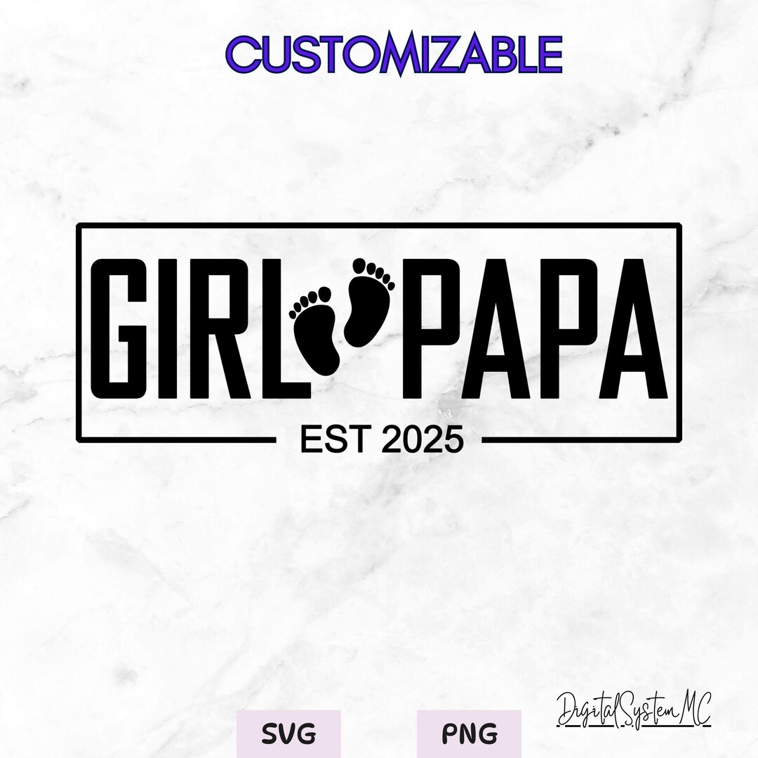 Girl Papa Svg, Papa's Girl PNG, Father's Day Svg, Daddy and Daughter ...