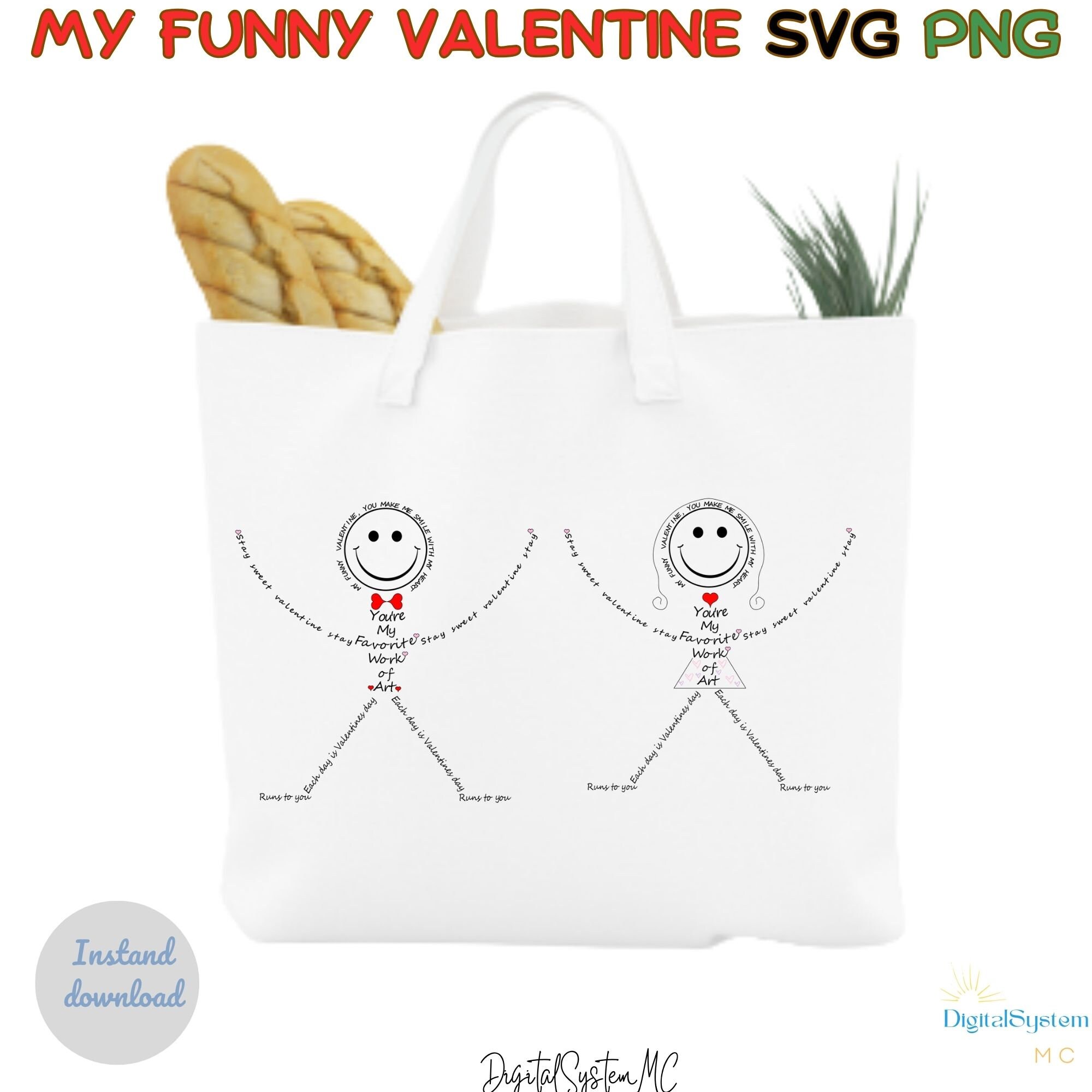 Funny Valentine Svg, My Funny Valentine Stick Figure Art Print Unique ...