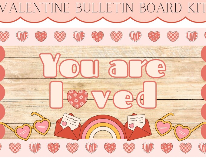 Valentine's Day Bulletin Board Kit | Classroom Decor | Retro | Fries ...