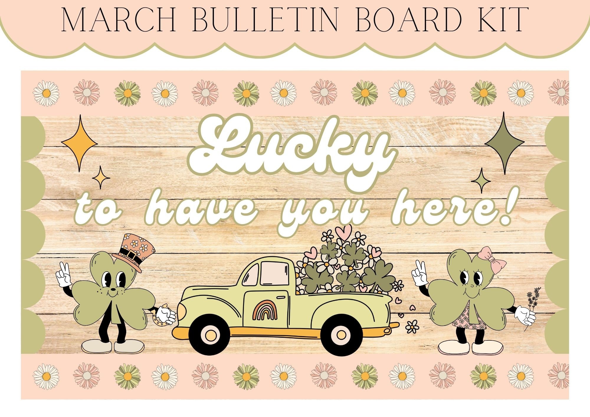 March Bulletin Boards | St. Patrick's Day Bulletin Board | Shamrock ...