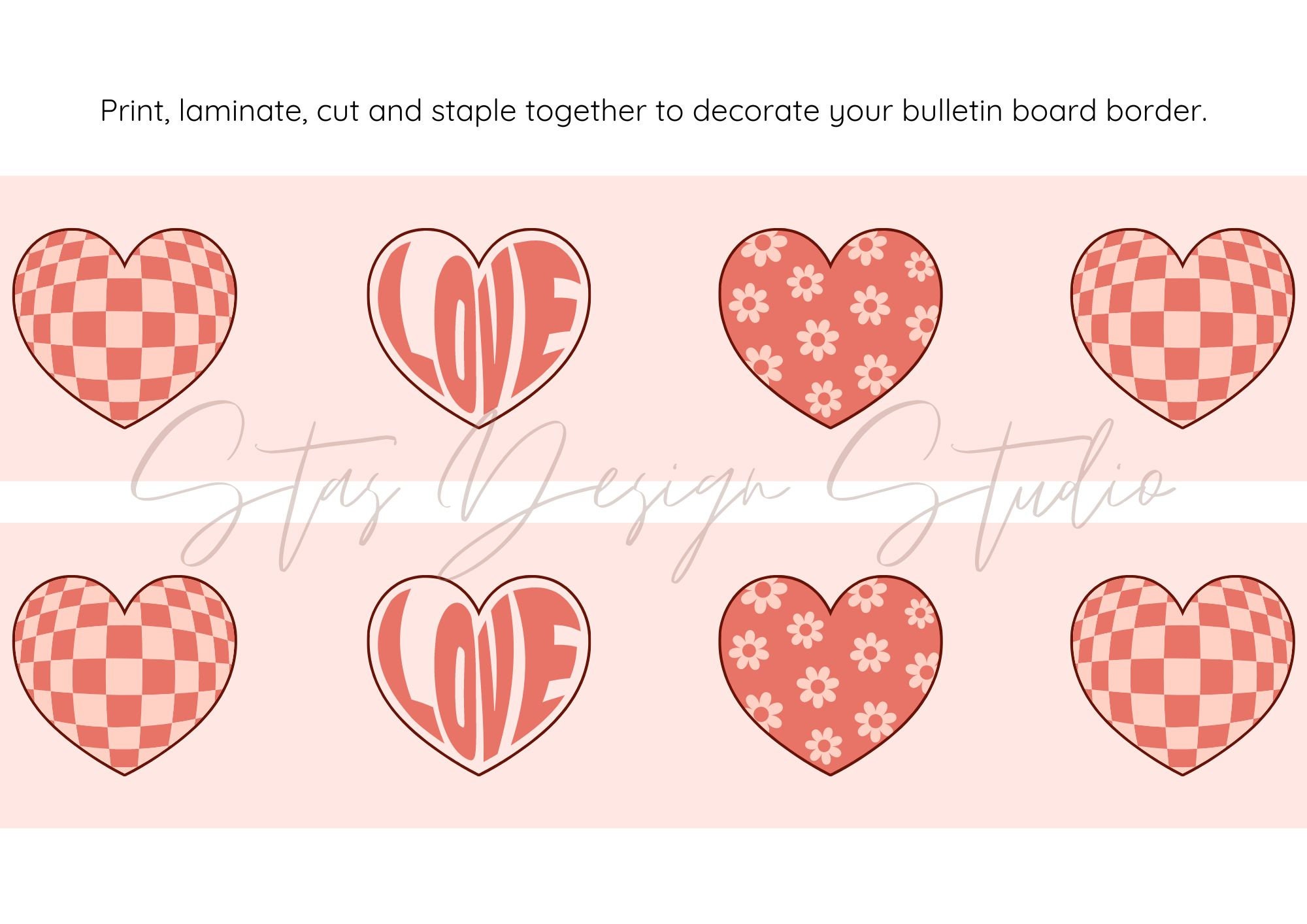 Valentine's Day Bulletin Board Kit - Printable Decor for Classroom or ...