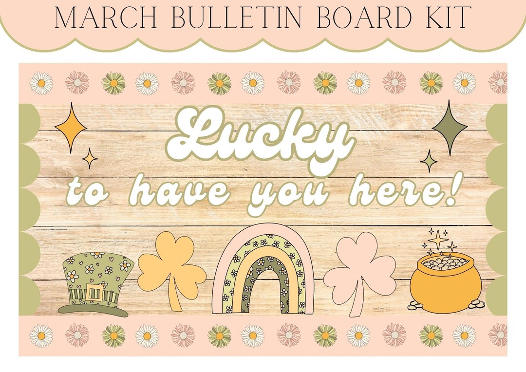 March Bulletin Boards | St. Patrick's Day Bulletin Board | Shamrock ...