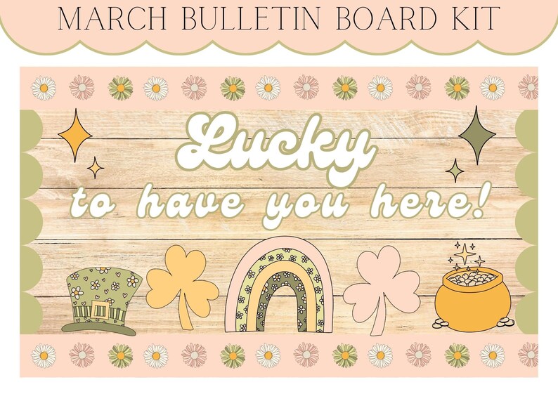 March Bulletin Boards | St. Patrick's Day Bulletin Board | Shamrock ...