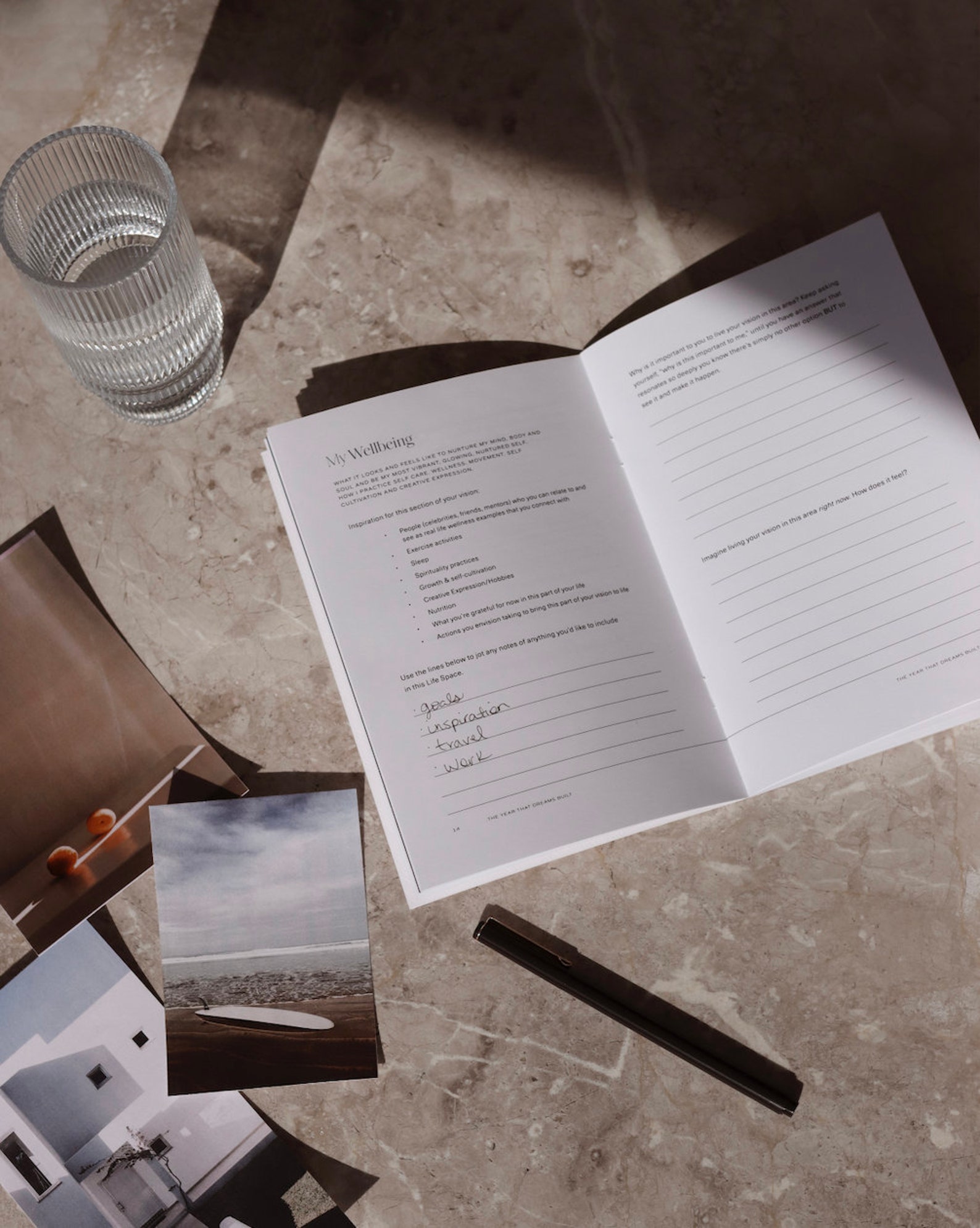 Modern Vision Board Kit With Linen Pinboard Bulletin Board - Etsy