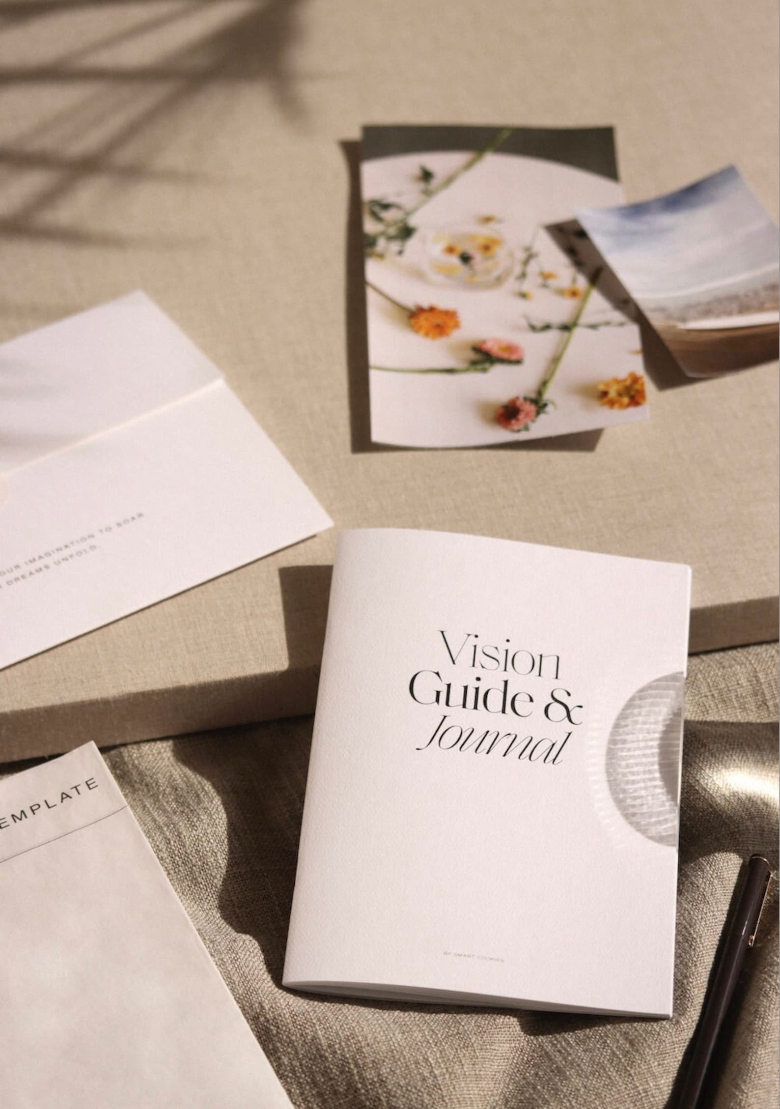 Modern Vision Board Kit With Linen Pinboard Bulletin Board - Etsy