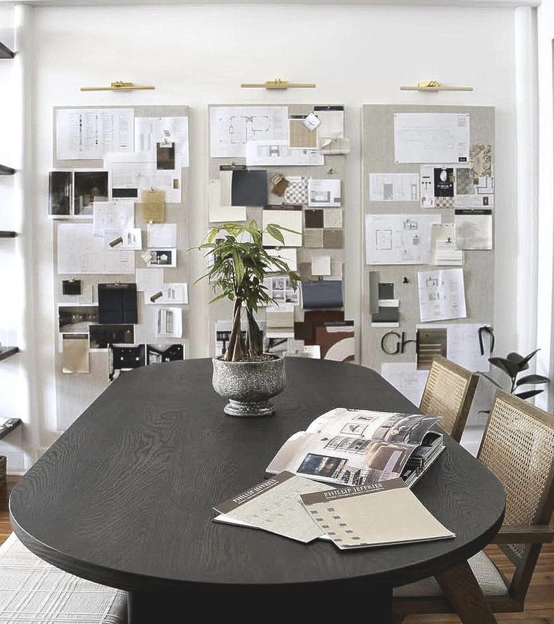 LARGE CUSTOM Frameless Neutral Linen Pin Board | Linen Pin Board ...