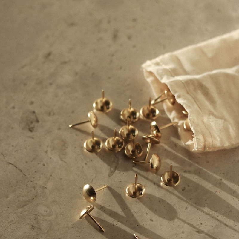 Gold Push Pin - Etsy