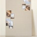 CUSTOM SIZED Linen Pinboard Neutral Bulletin Board Mood Board Frameless ...
