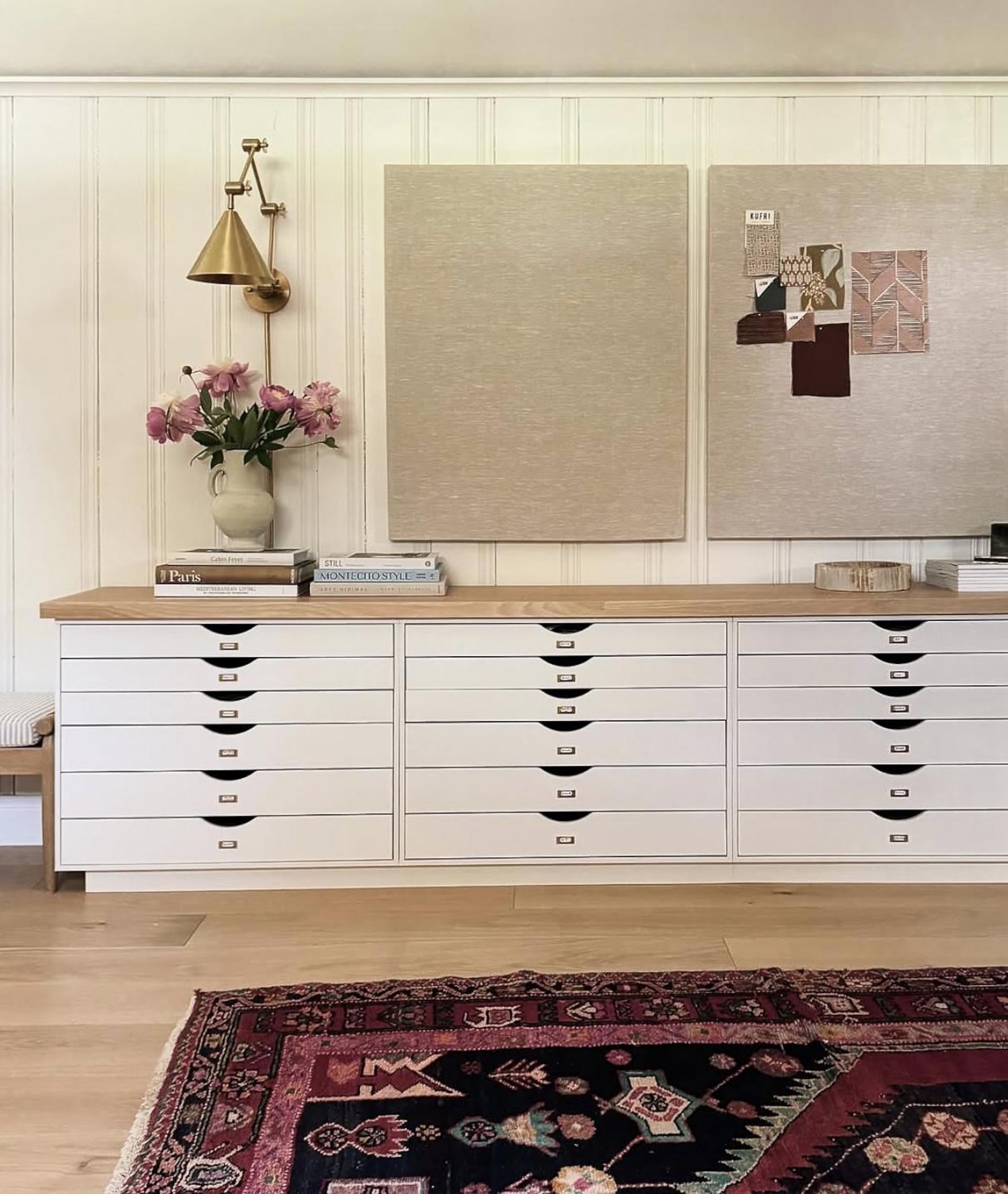 LARGE CUSTOM Frameless Neutral Linen Pin Board | Linen Pin Board ...