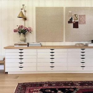 LARGE CUSTOM Frameless Neutral Linen Pin Board | Linen Pin Board ...