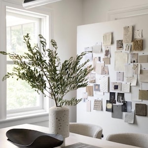 CUSTOM SIZED Frameless Neutral Linen Pin Board | Linen Pin Board ...