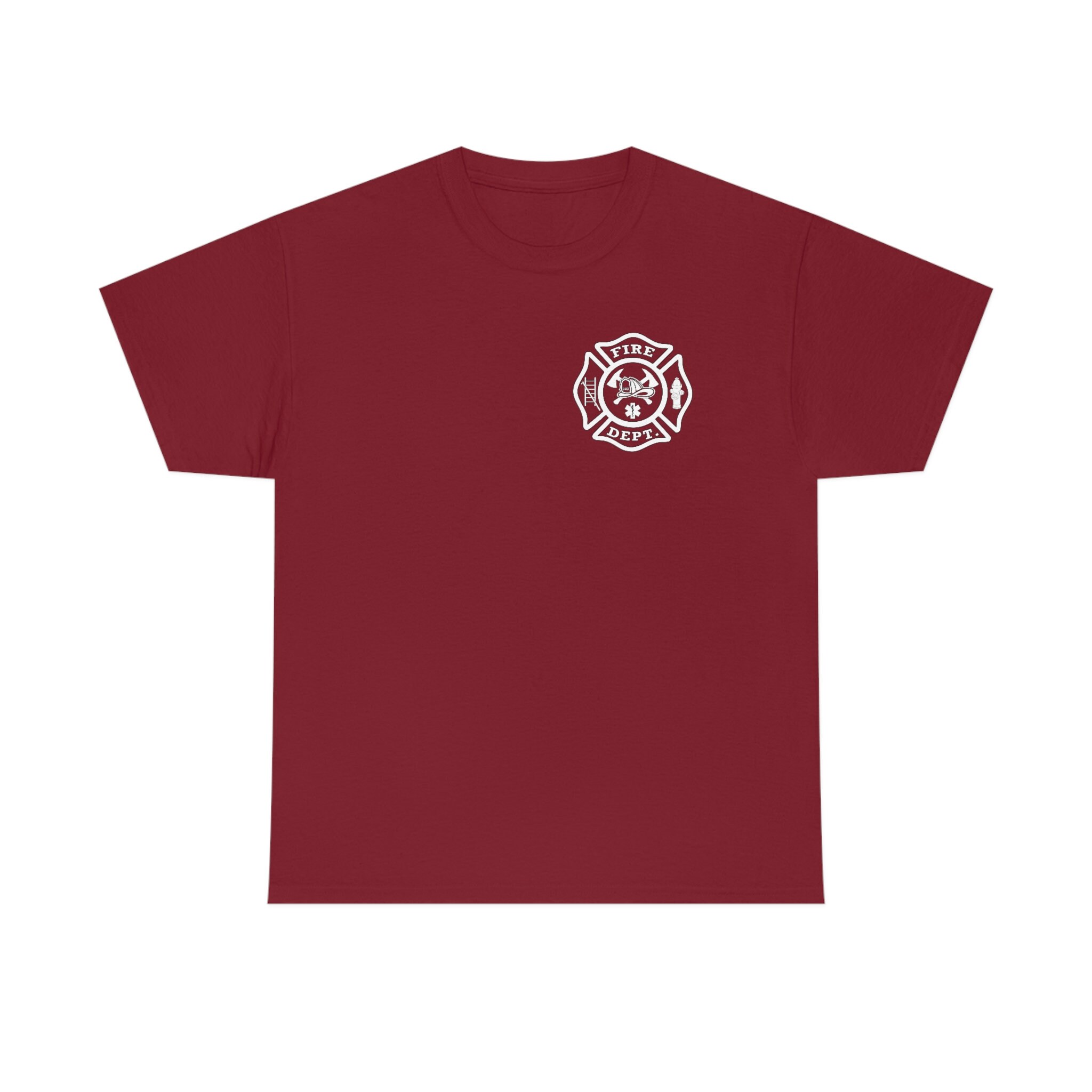 Fire Rescue T-shirt - Front and Back Design - Firefighter - Fire ...
