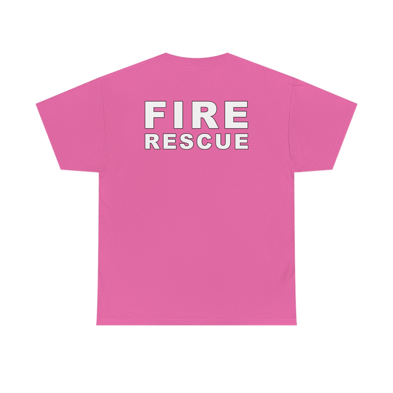 Fire Rescue T-shirt - Front and Back Design - Firefighter - Fire ...