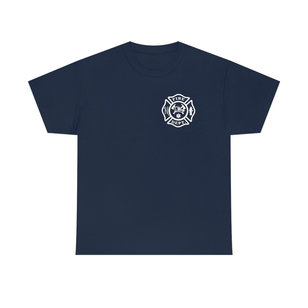 Fire Rescue T-shirt - Front and Back Design - Firefighter - Fire ...