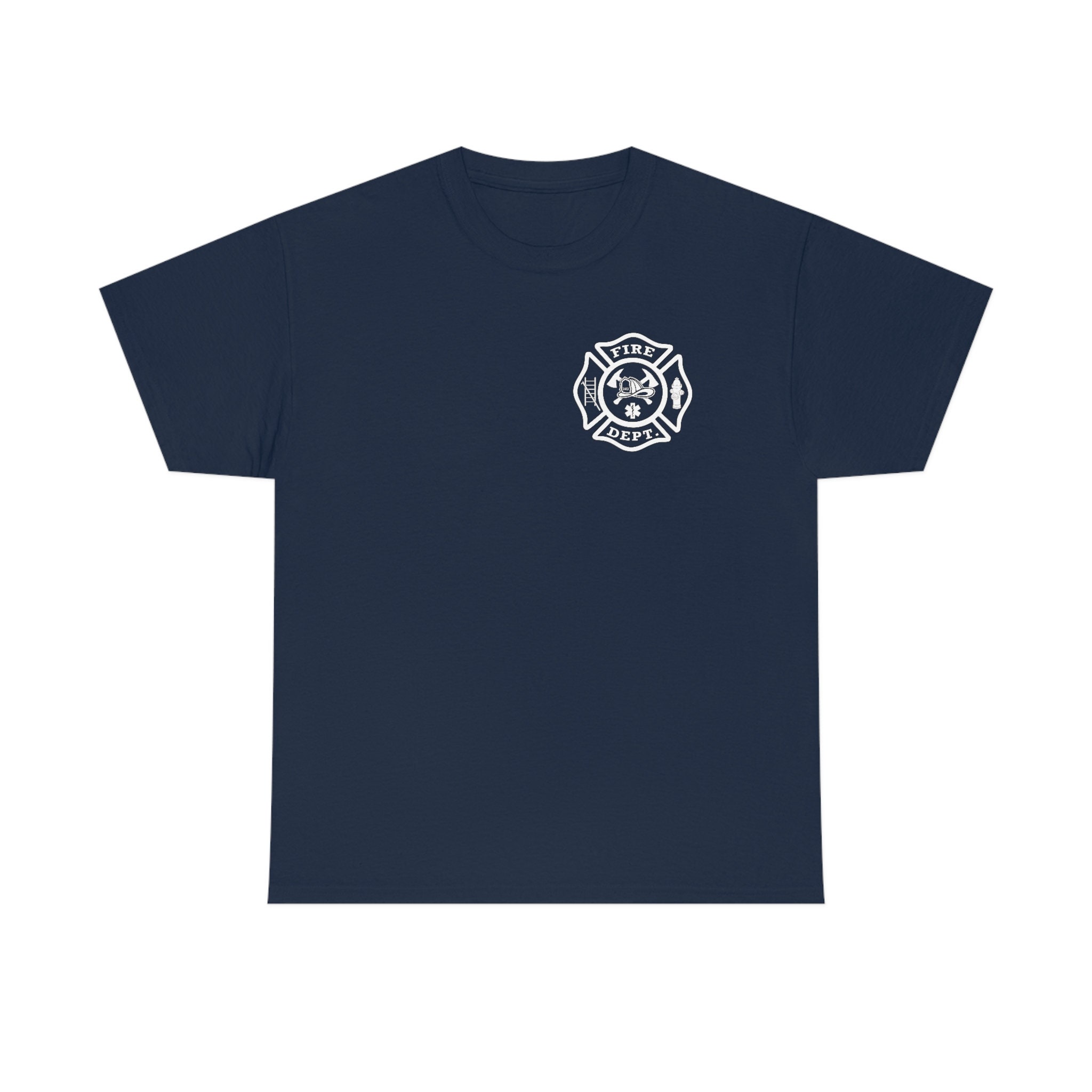 Fire Rescue T-shirt - Front and Back Design - Firefighter - Fire ...