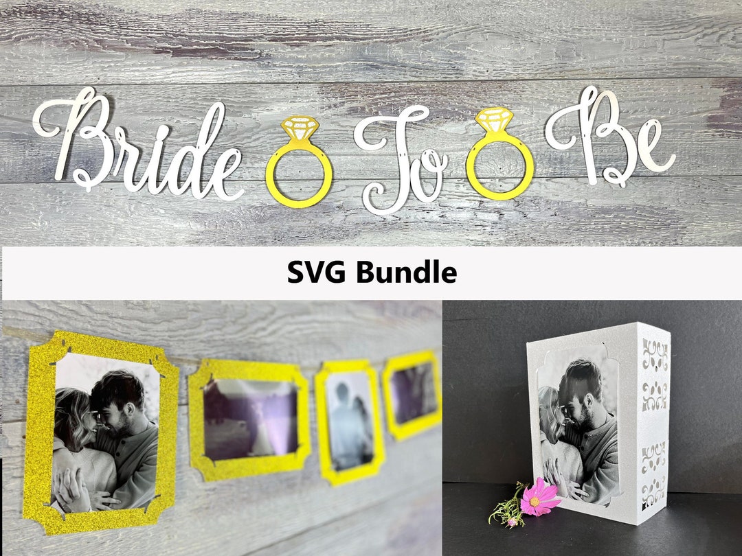 Bridal SVG Bundle, Wedding Digital Download, Bridal Shower Decor ...