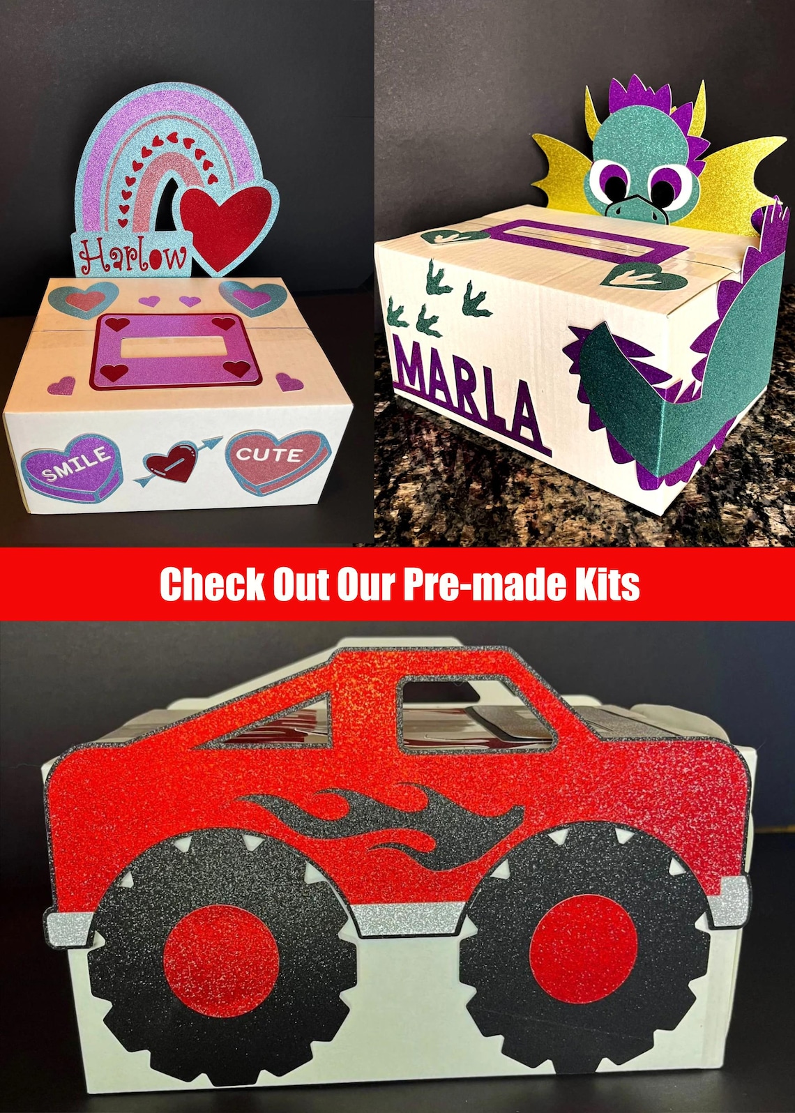 Valentine Box SVG, Valentine Box for Kids, Car Valentine SVG, Valentine ...