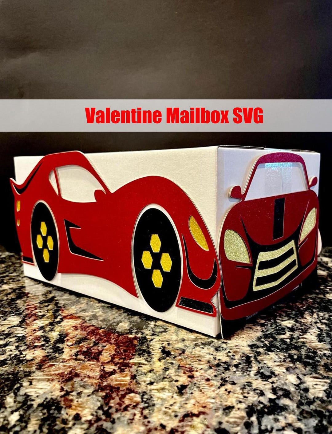 Valentine Box SVG, Valentine Box for Kids, Car Valentine SVG, Valentine ...