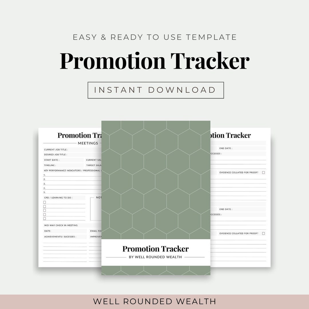 Promotion Tracker | PDF Download | Promotion Guide - Etsy