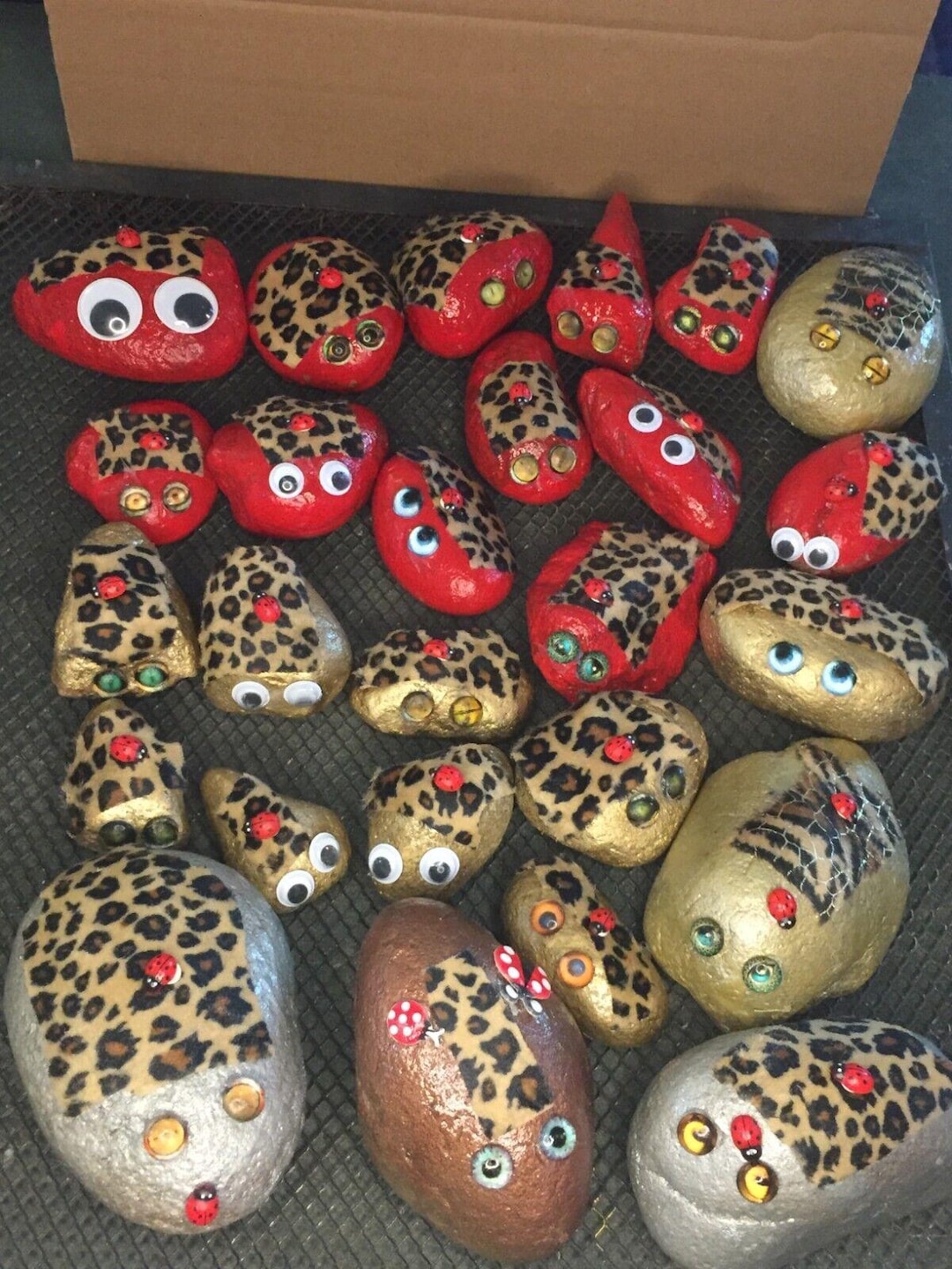 5 Handcrafted PET ROCKS. All Different From Order to Order ...