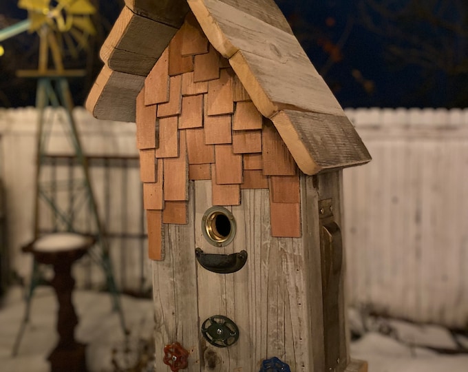 Handmade Rustic Reclaimed Vintage Birdhouse - Etsy