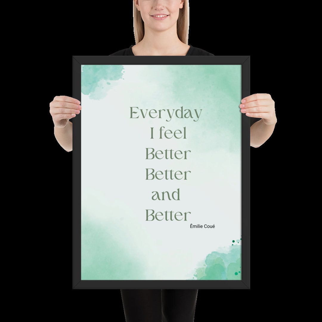 Motivational Affirmation Wall Print Green Silva Method Affirmation ...