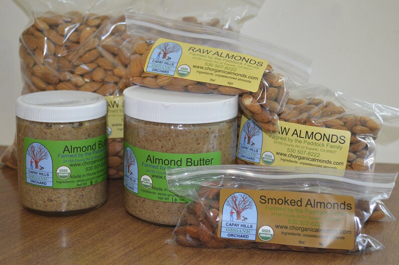 Almonds- 2 Lbs- Truly Raw- Unpasteurized - Organic - Etsy
