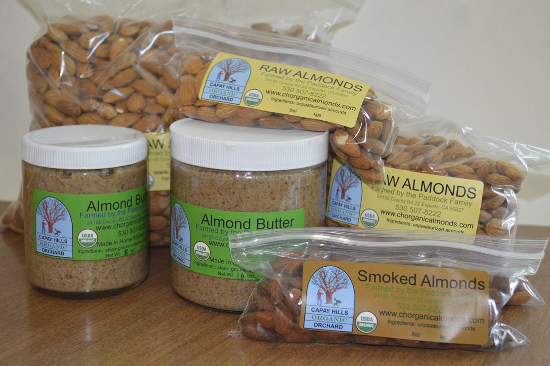 Almonds- 2 Lbs- Truly Raw- Unpasteurized - Organic - Etsy