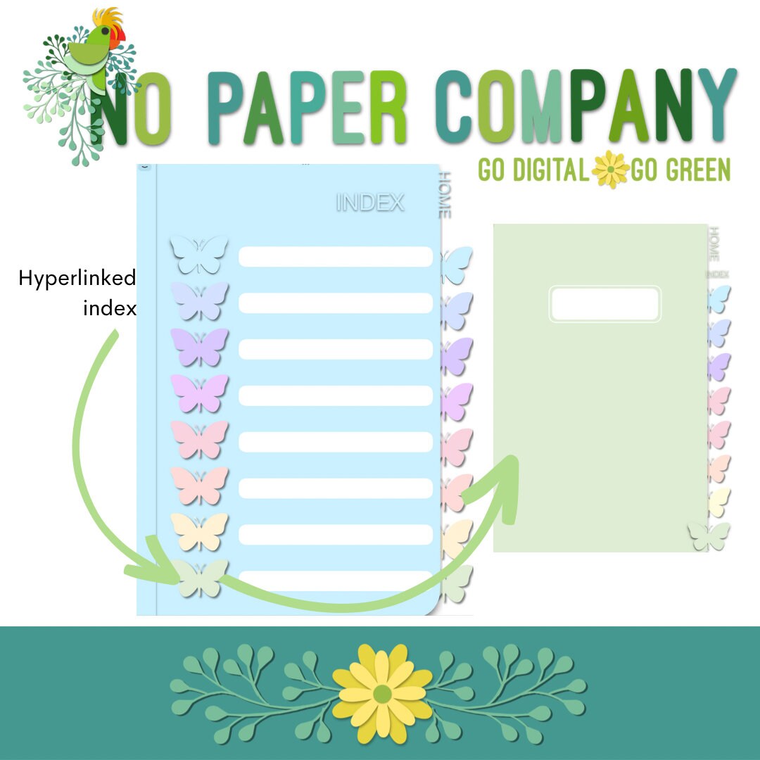 Digital Notebook Cover and Dividers - Etsy