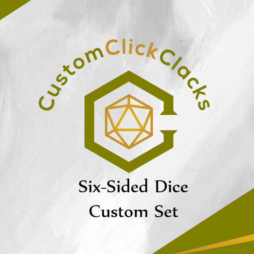 Six Sided Custom Dice Set Handmade Sharp Edge Resin, Polyhedral Dice ...