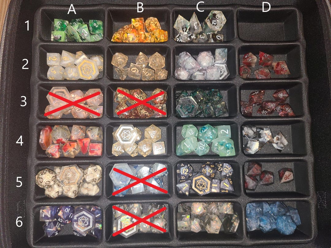 Various Fancy Dice Sets, 7-8-piece Sets for D&D, Dnd, Dungeons and ...