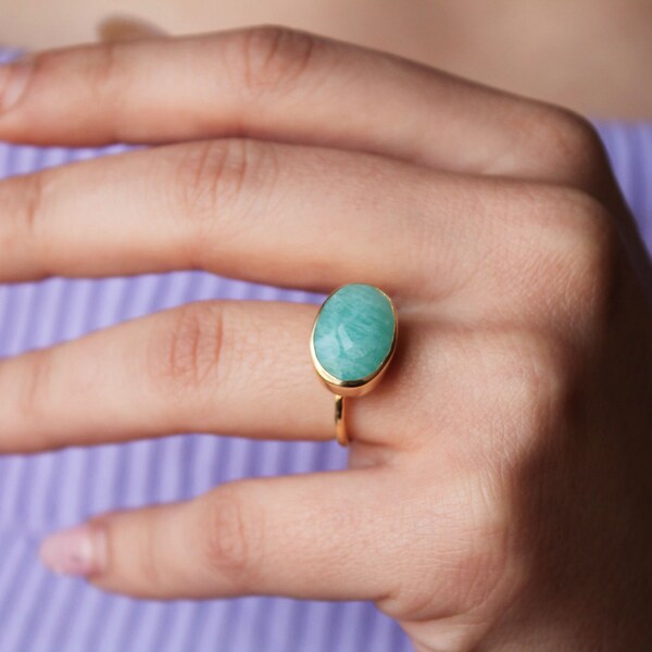 Natural Stone Ring - Etsy