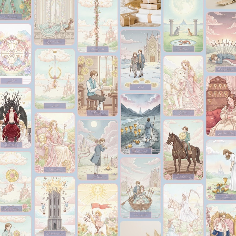 Soft Girl Printable Tarot Deck | Beginner Friendly (instant Download ...