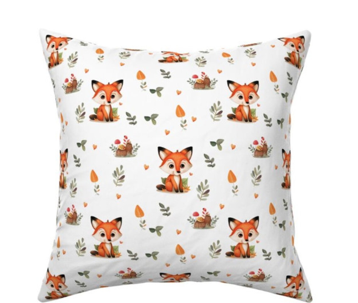 Fox Seamless Pattern PNG SVG Files for Fabric Printing Repeating ...
