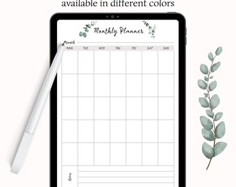 Digital Study Planner Template Undated Digital Student - Etsy