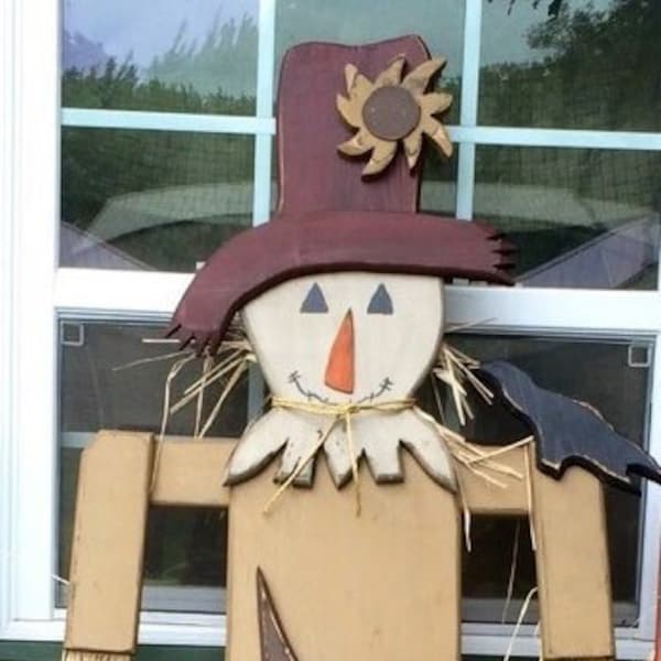 Wood Scarecrow - Etsy