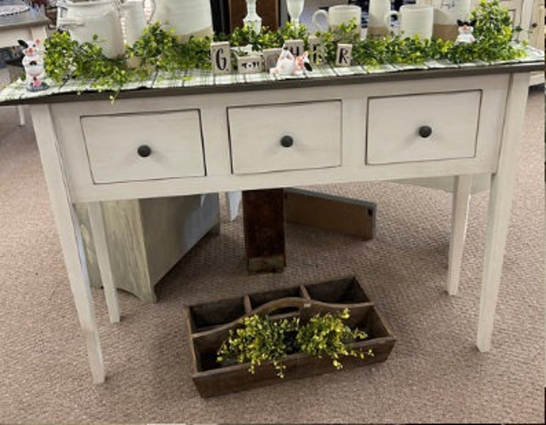 Primitive Hall Table - Etsy