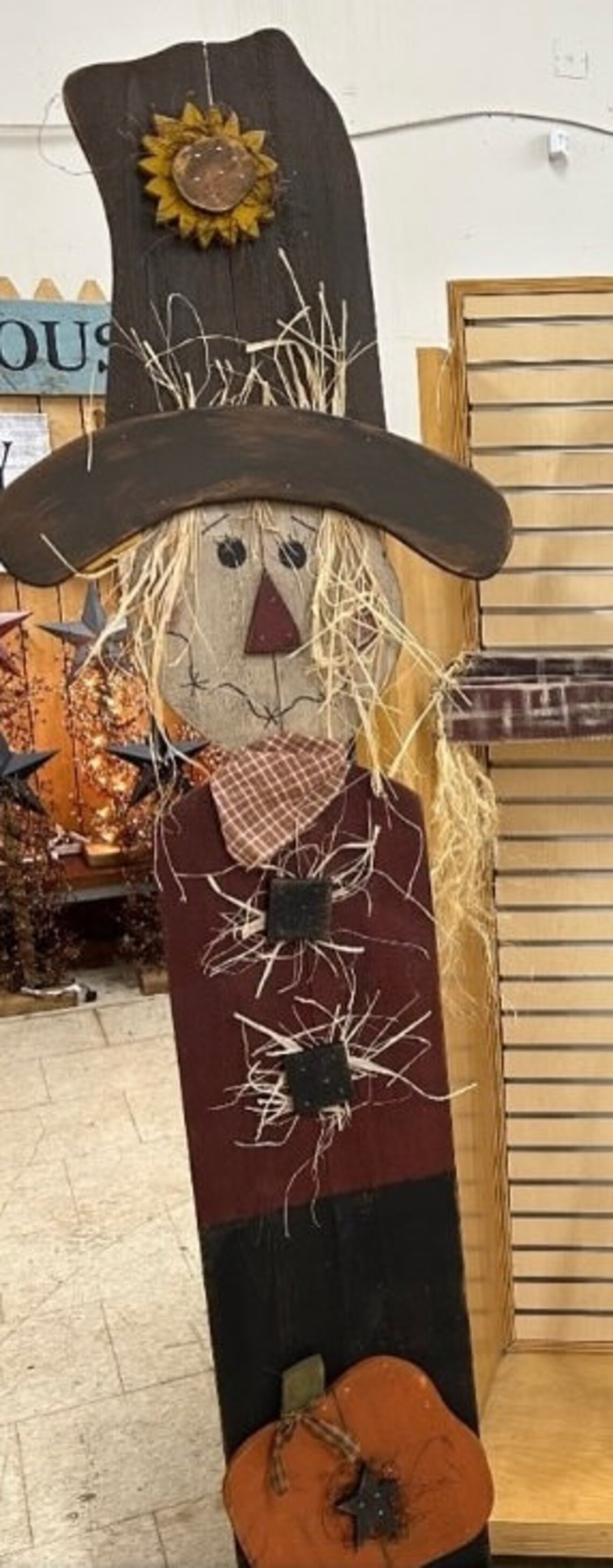 Primitive Country Wood Scarecrow - Fall and Autumn - Etsy