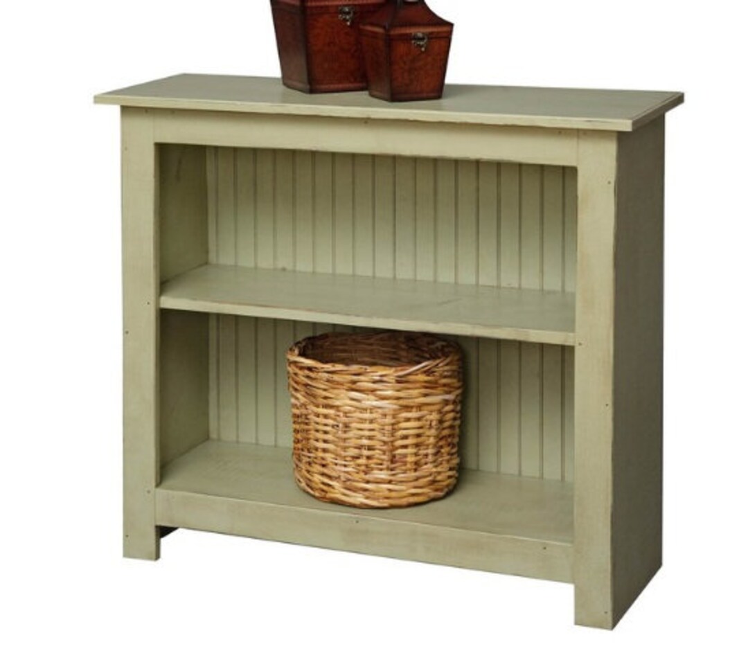 Solid Wood Bookcase,three Shelf Bookcase, Hall Bookcase, Low Bookcase ...