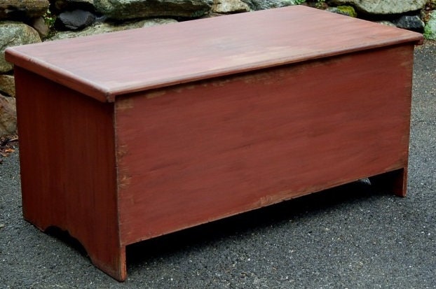 Primitive Solid Wood Storage Bench - Etsy