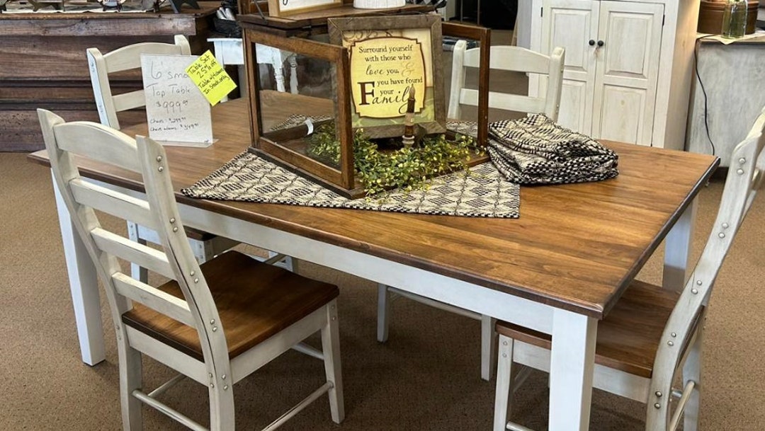 Primitive Dining Room Table - Farmhouse Table - Etsy